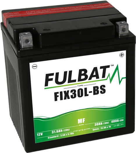 FULBAT Battery 12V/30Ah FIX30L-BS (YTX30L-BS) SEGWAY, CF MOTO, POLARIS ...